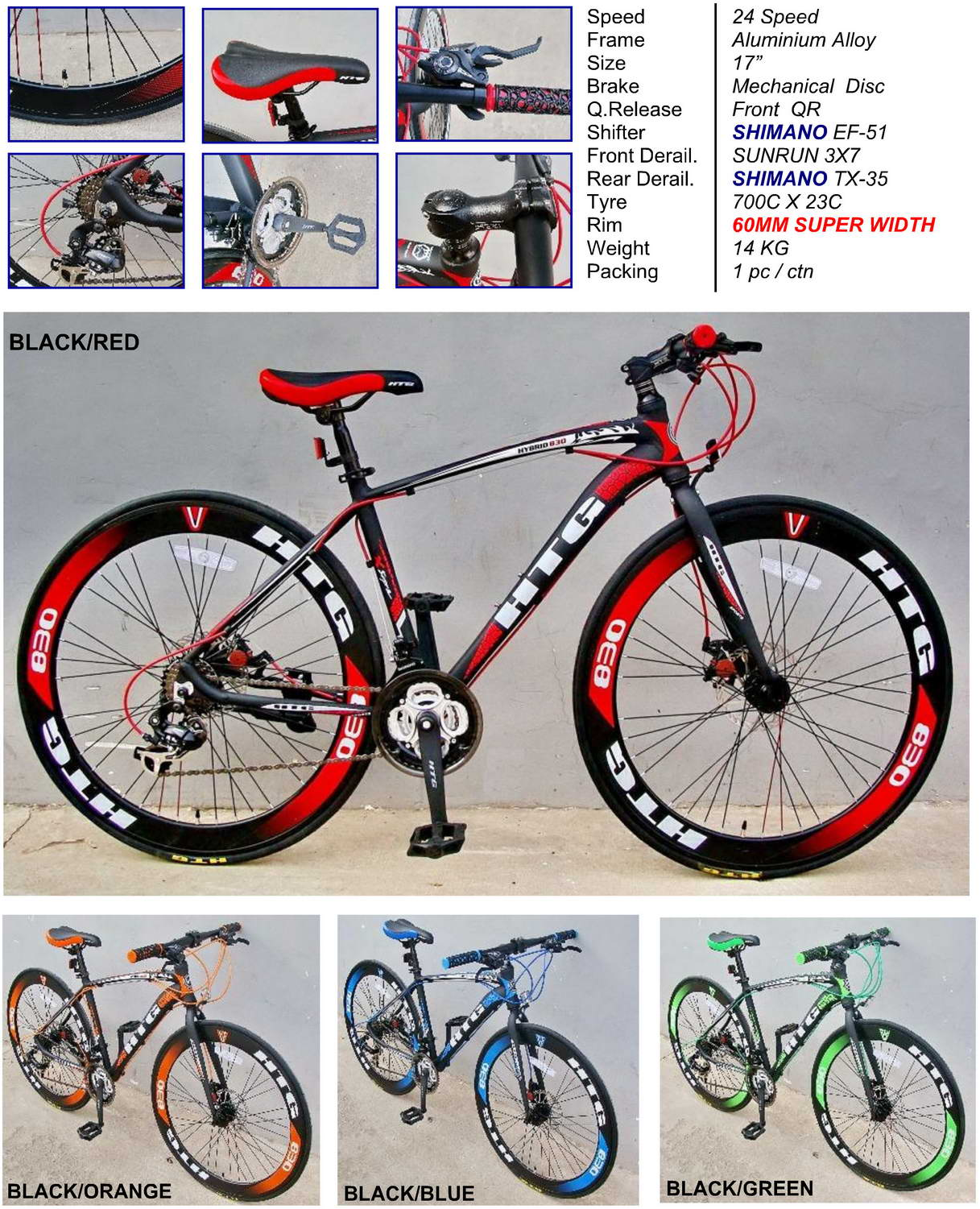 CHOO HO LEONG (CHL) Bicycle: 700C HTG Hybrid BikeS