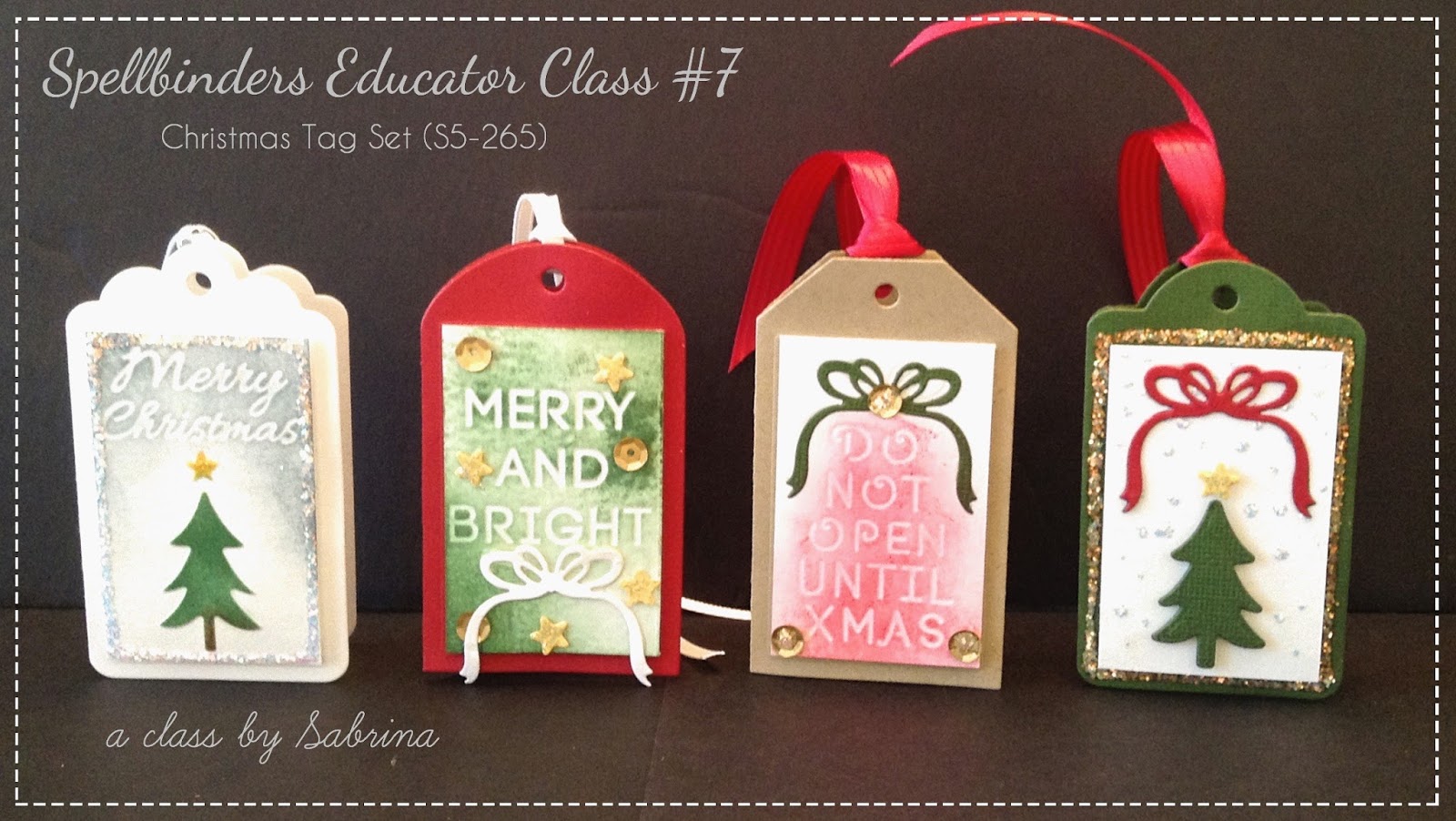 Spellbinders Christmas Gift Tags | Aspiring to Creativity