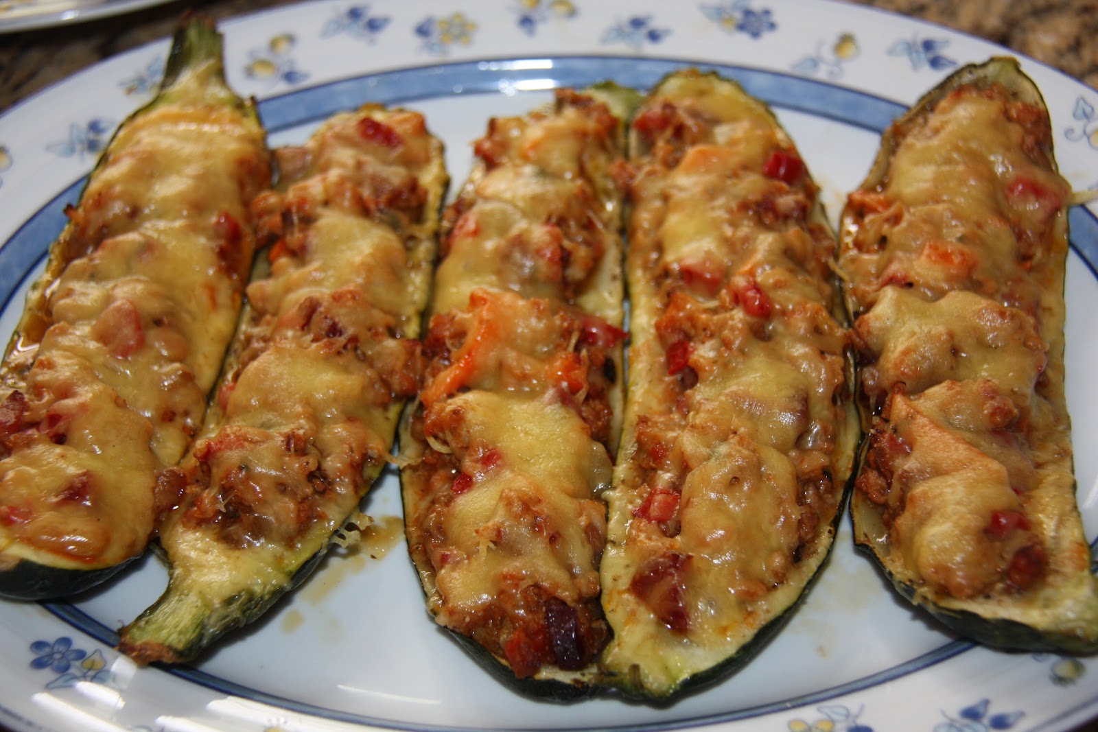 Tentações sobre a Mesa: Beringelas e Courgettes Recheados