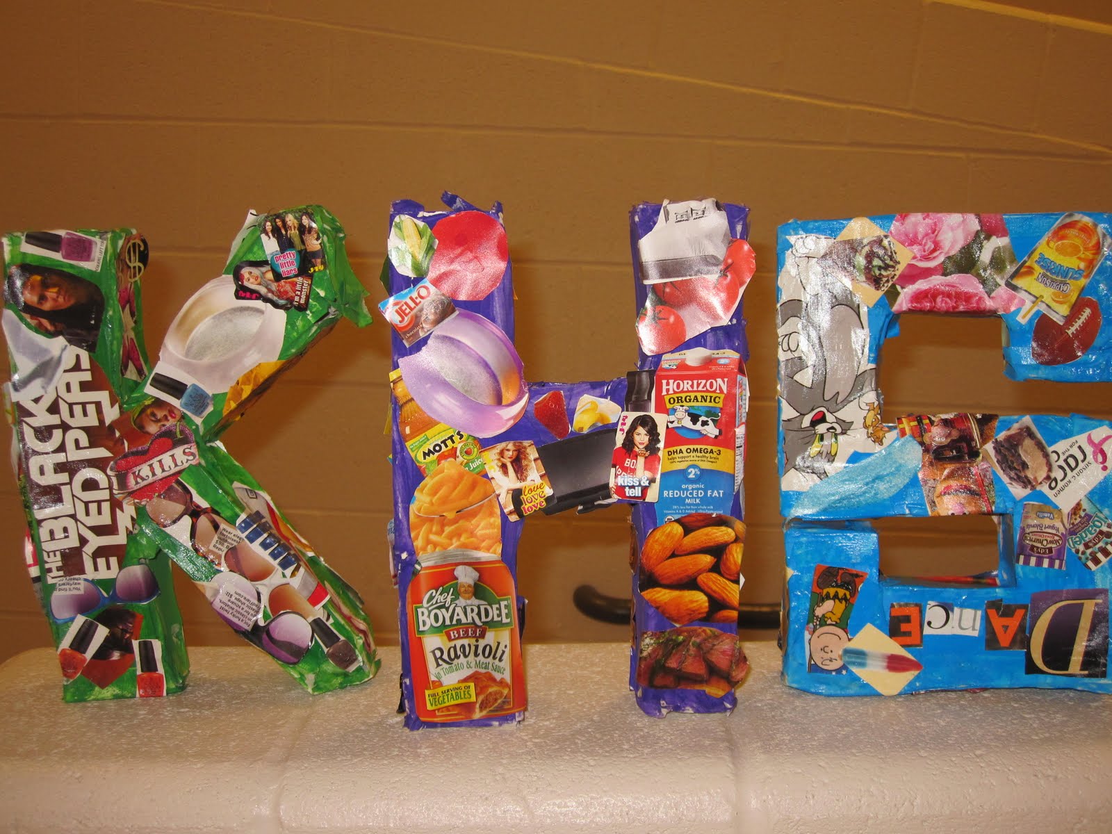 The Clever Feather: 3-D Block Letters