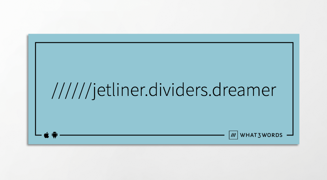 What 3 Words: Signs now available