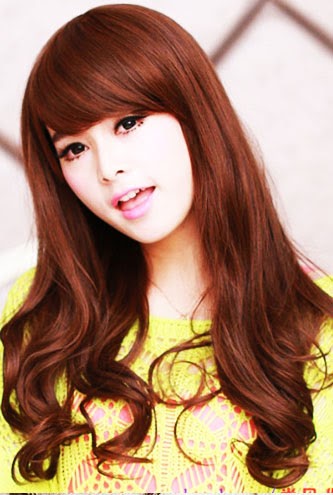 Contoh model rambut panjang terbaru 2013-2014