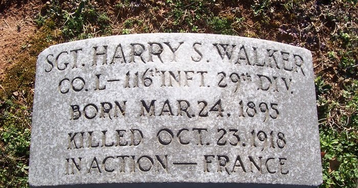 116th Infantry Regiment Roll of Honor: CPL Harry Stratton Walker