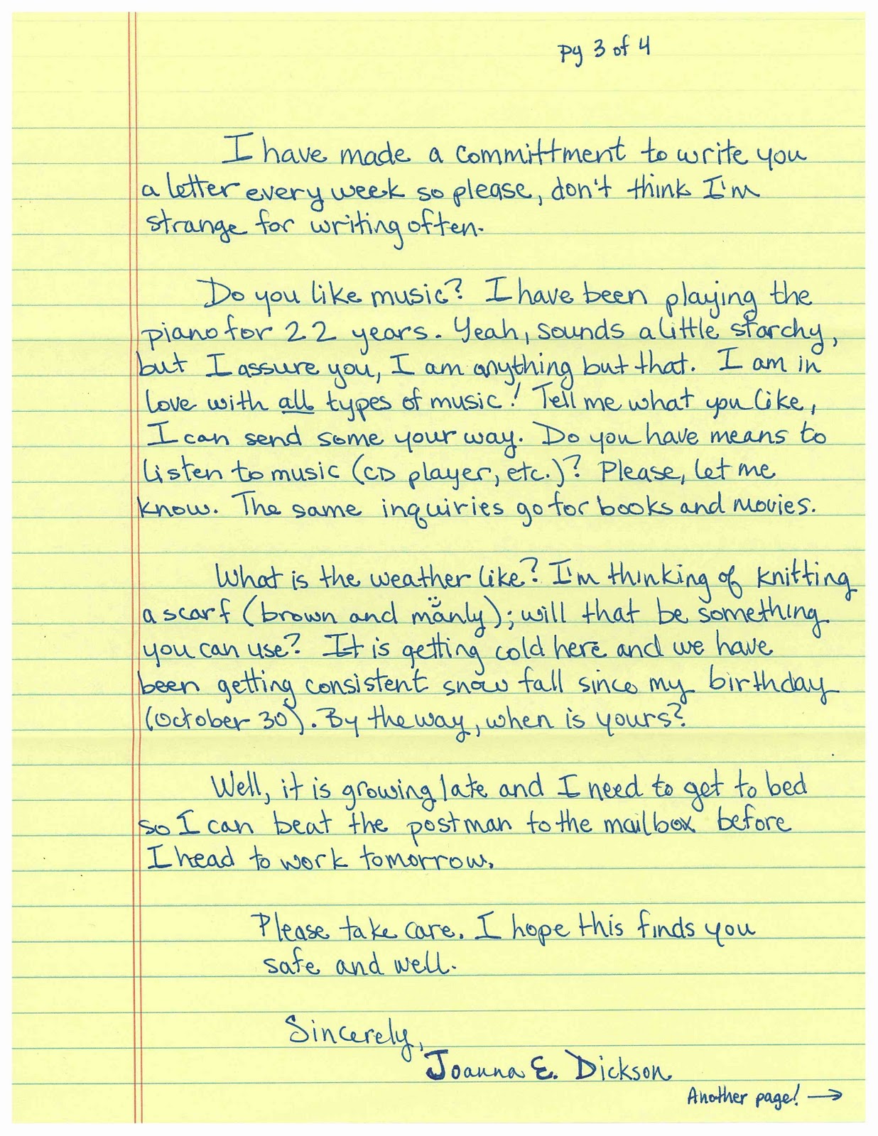 Letters 2 a Soldier: 1st Letter - Reaching Out to a Stranger