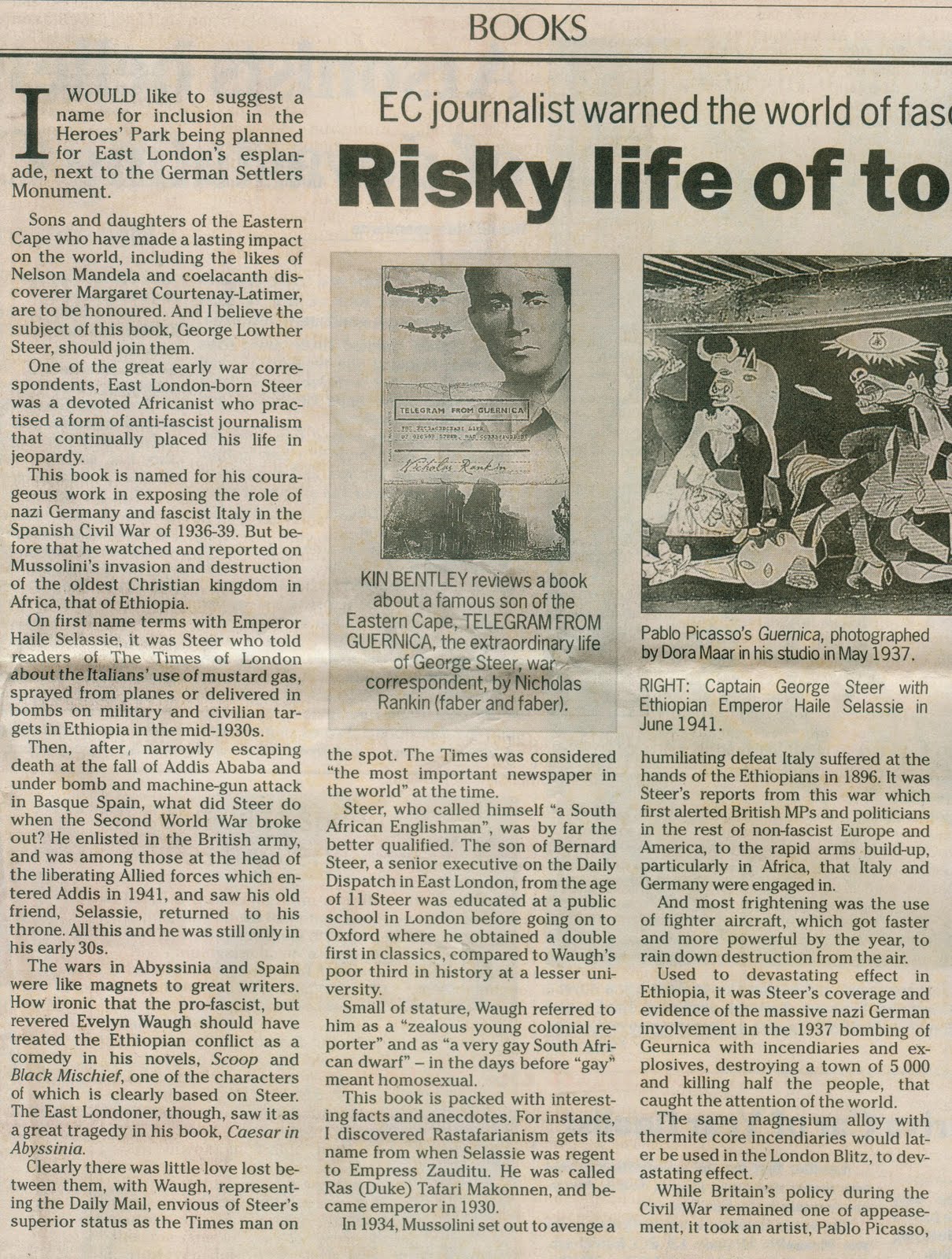 Kin Bentley In Line: George Steer, Colin Eglin, Irma Stern, Zubeida ...