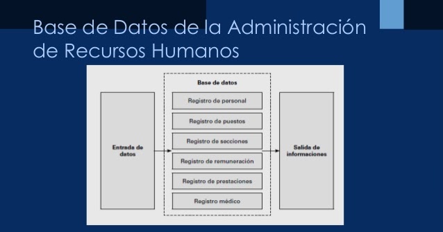 Gestión de personas : 3- El banco de datos