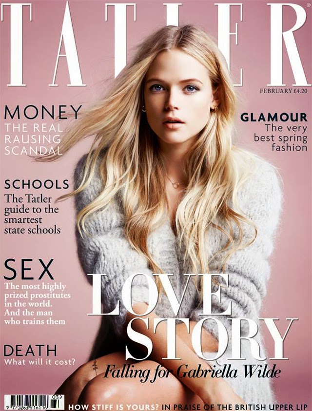 Actress Gabriella Wilde covers Tatler UK for February 2014 - Emily Jane ...