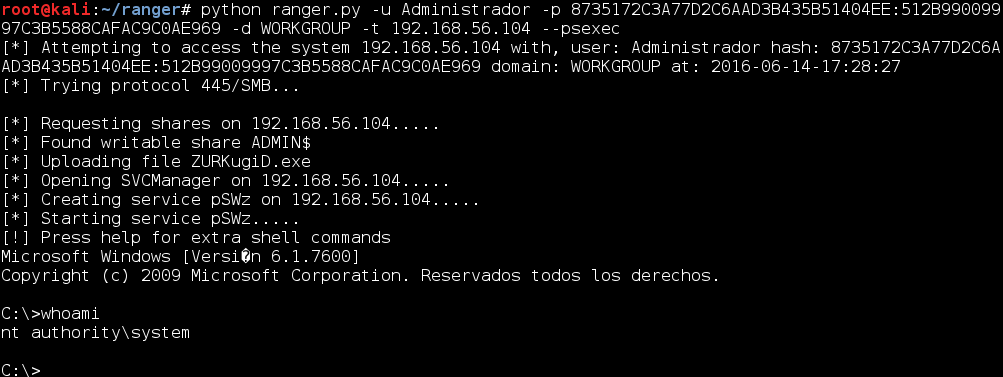 Un informático en el lado del mal: Ranger: Atacar con Python a máquinas ...