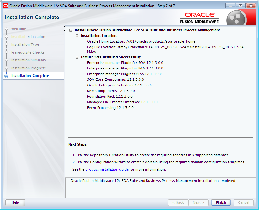 My experience in Middleware & Big Data: Oracle SOA Suite 12C installation