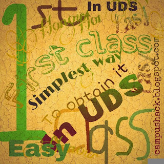 Campus Hack: It Is Really Easy to Obtain First Class Honour in UDS than ...