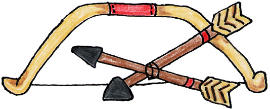 Arcos y flechas para imprimir | Imagenes y dibujos para imprimir