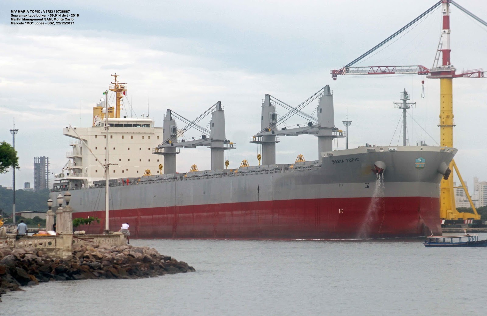 Santos Shiplovers: M/V Maria Topic / V7RI3, Owned by Marfin Management ...