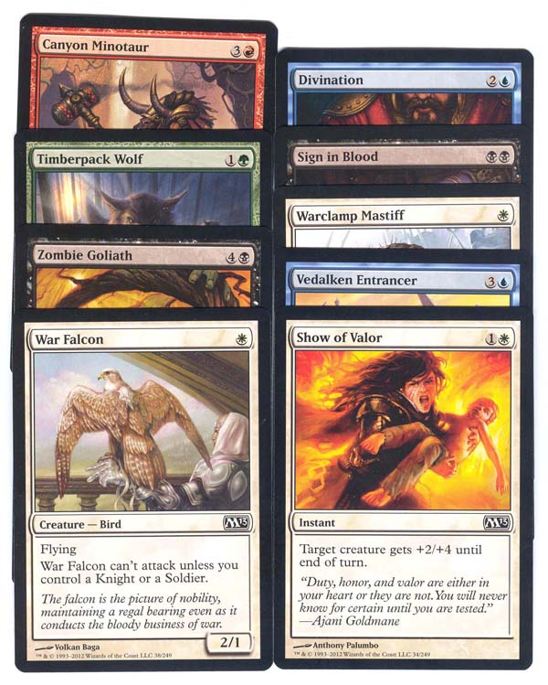 Magic the Gathering Adventures: M13 fat pack: all the cards