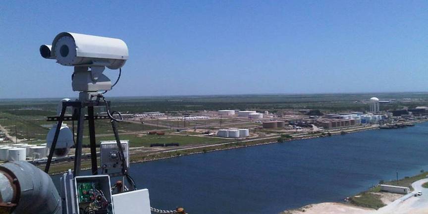 Very Long Range Maritime, Marine, Ports color & IR surveillance camera