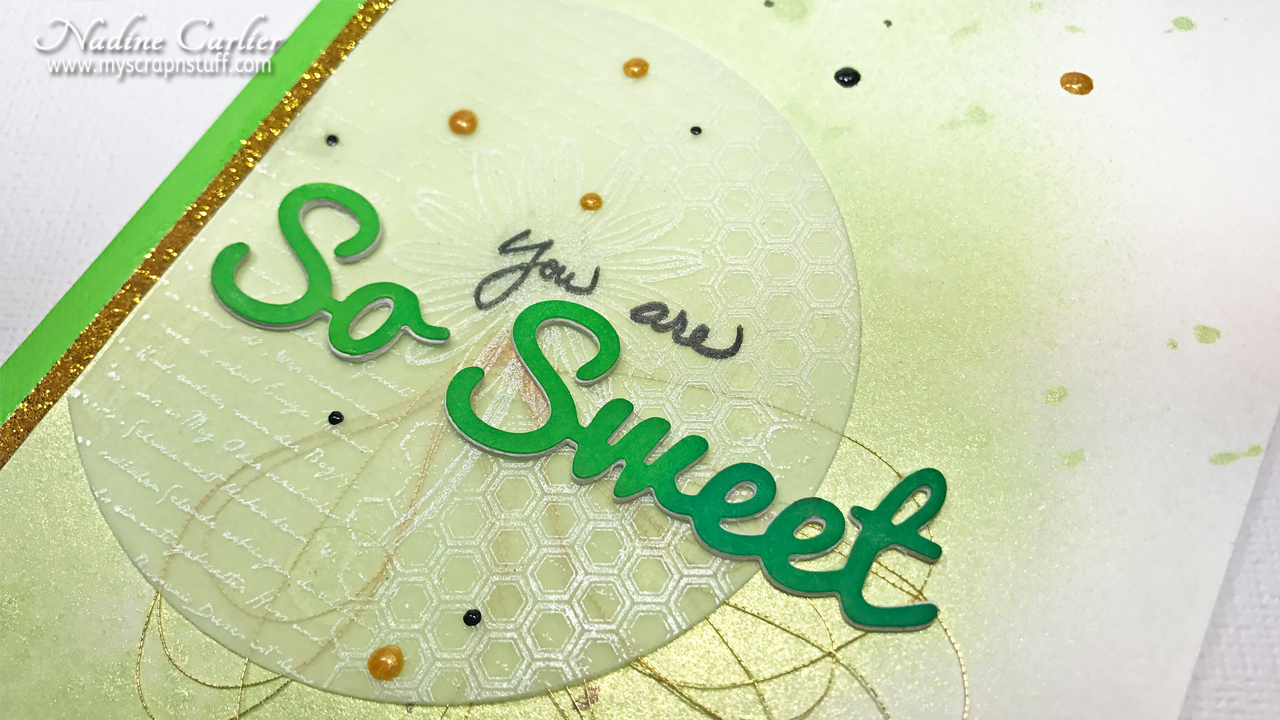 You Are So Sweet Card with Imagine ~ Nadine Carlier