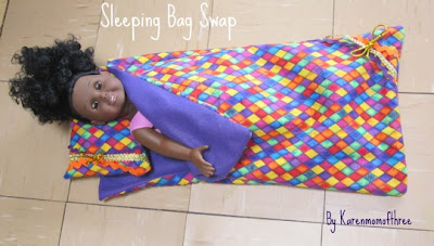 Karen Mom of Three's Craft Blog: Sleeping bags! What fun to make!