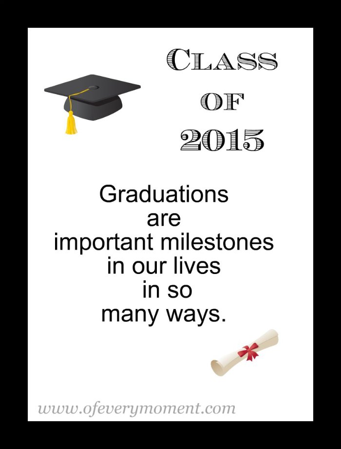 Saturday Spotlight Series #22: Graduation Milestones | the most - - of ...