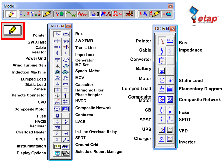Electrical Power System Engineering : ETAP Tutorial, Getting Started.