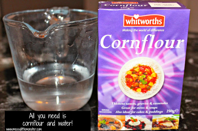 How to make gloop - an easy 2 ingredient sensory play recipe - Messy ...