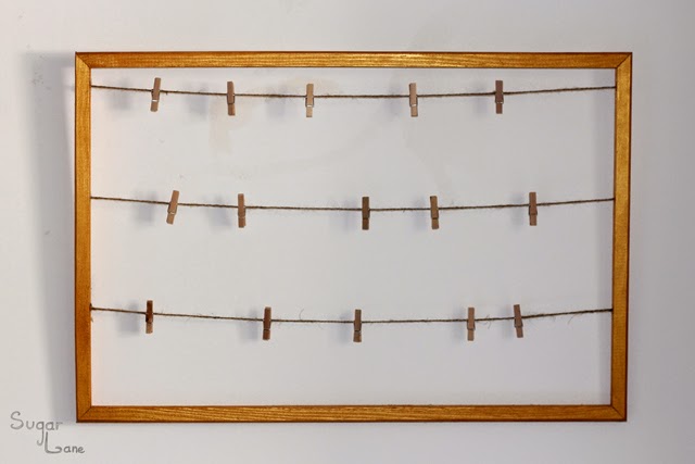 DIY Deco: Pegs Frame - SUGAR LANE