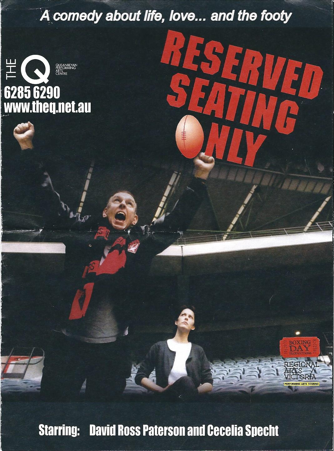 Canberra Critics Circle: RESERVED SEATING ONLY