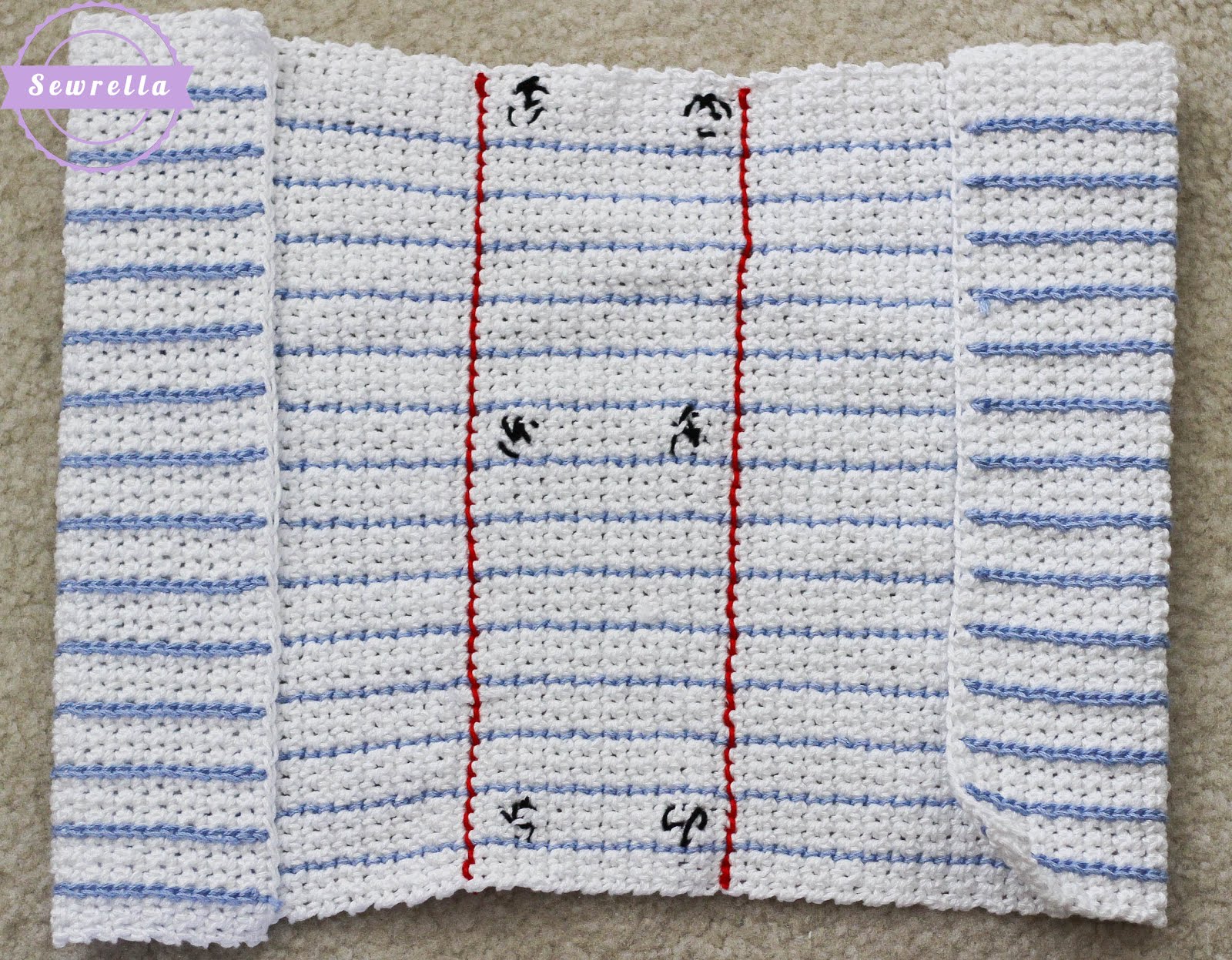 Notebook Paper Crochet Textbook Cover | Back to School Series • Sewrella