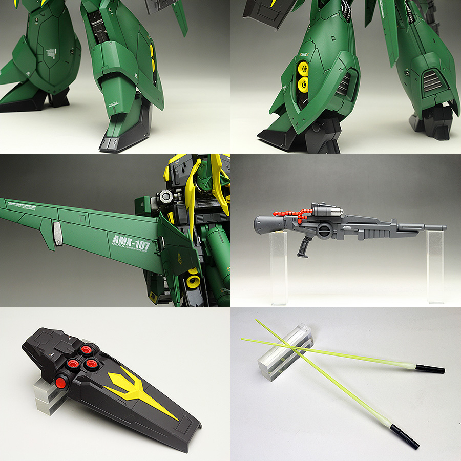 GUNDAM GUY: RE/100 AMX-107 Bawoo - Painted Build