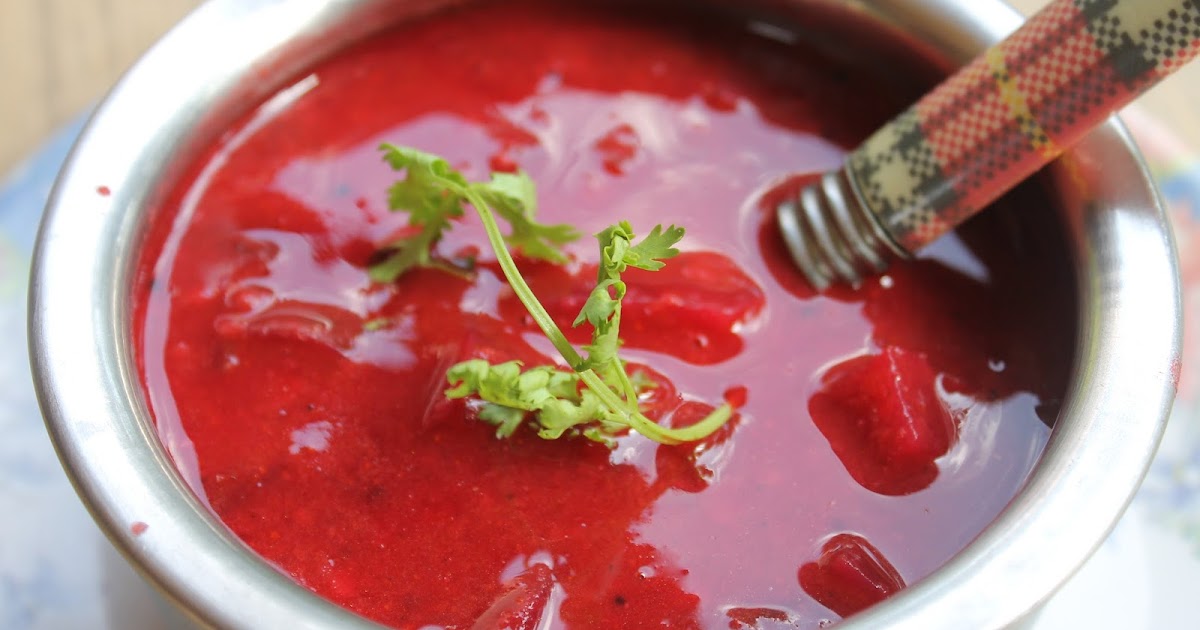 DelightFulDishes: Beet Root Sambar - A Tangy BeetRoot Lentil Gravy