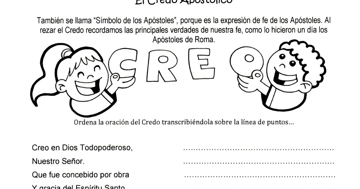 El Rincón de las Melli: El Credo para armar