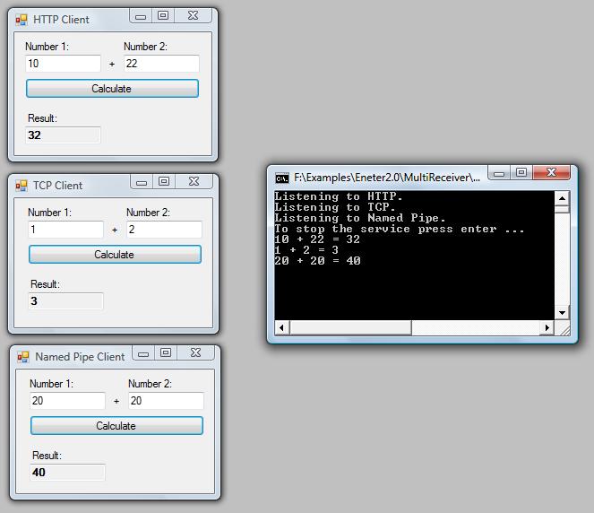 eneter.net: Service Listening to TCP, HTTP and Named Pipe at the same Time