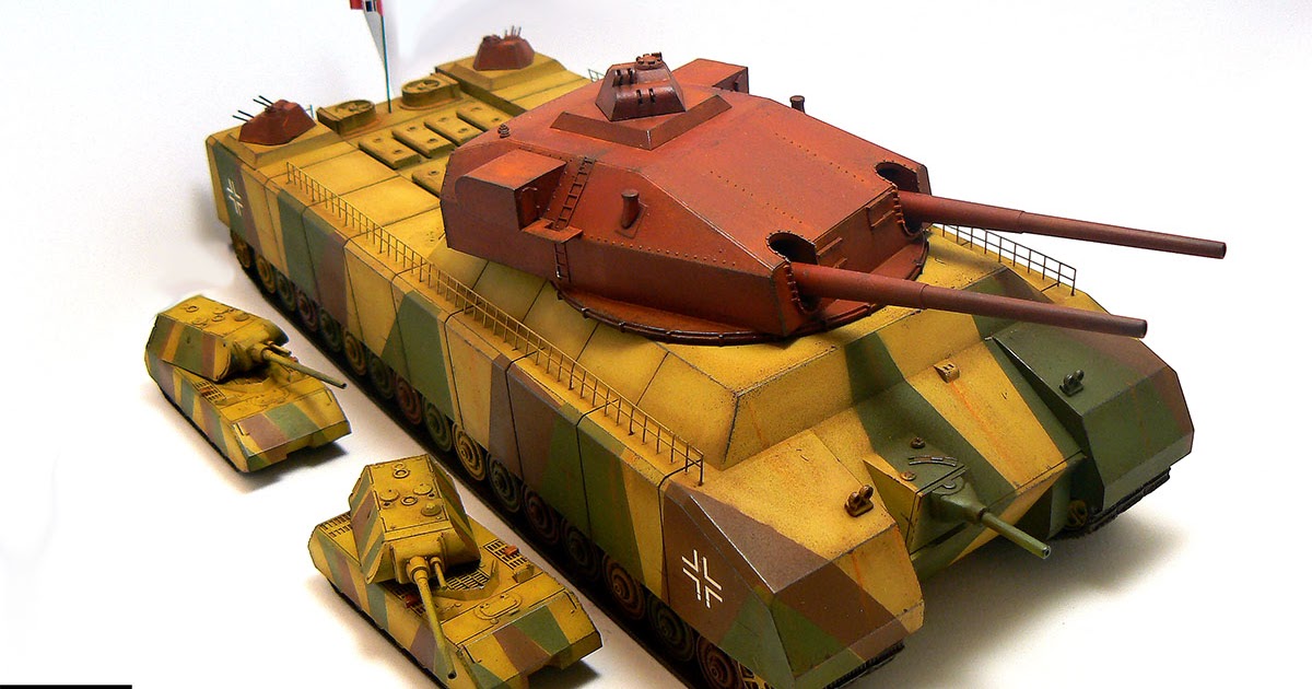 46 MODELS by Tomasz Bajer : 1/144 News Landkreuzer P1000 Ratte & 2x ...