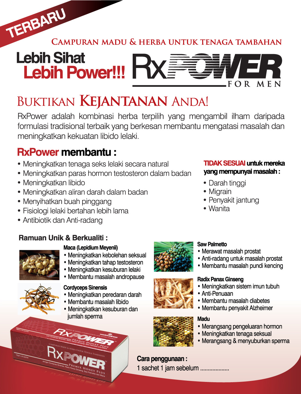 Rx Power for Men & Rx Dara for Women | Kegemilangan Anda Bermula Disini