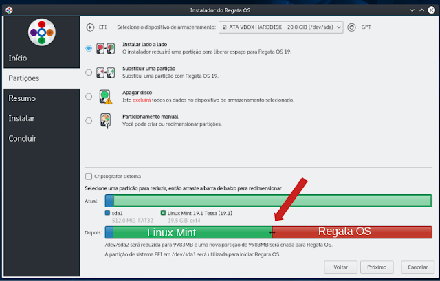 Suporte do Regata OS: Como instalar o Regata OS ao lado de uma ...