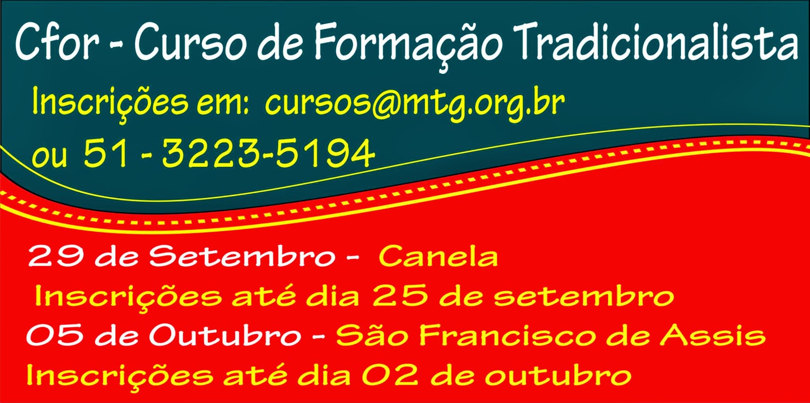 Tradição, Folclore e Cultura Gaúcha: Inscrições para o Cfor