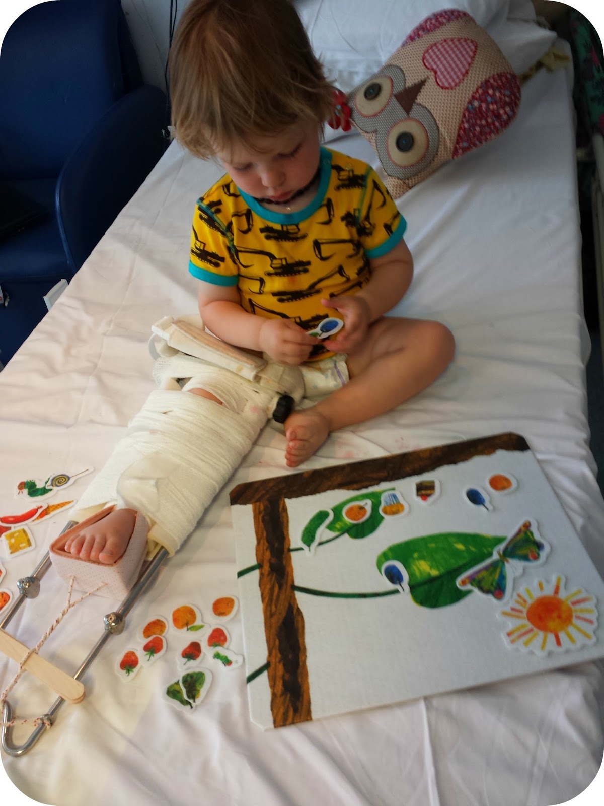 The Adventure of Parenthood: Toddler in Traction - Dylan's Survival Kit