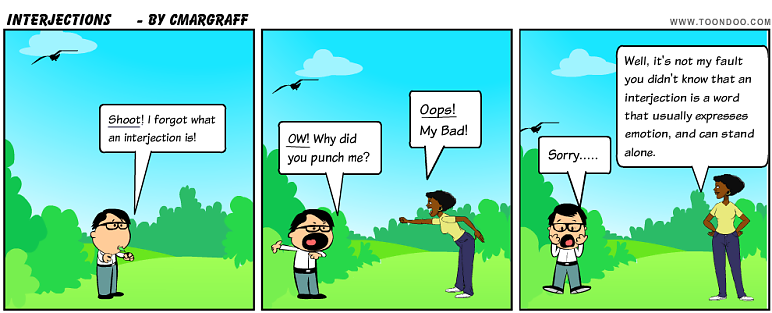 Interjection Comic Strip