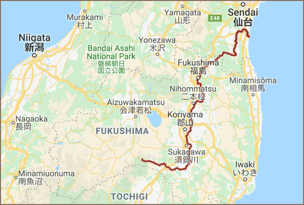 Japan - Shrines and Temples: Abukuma river