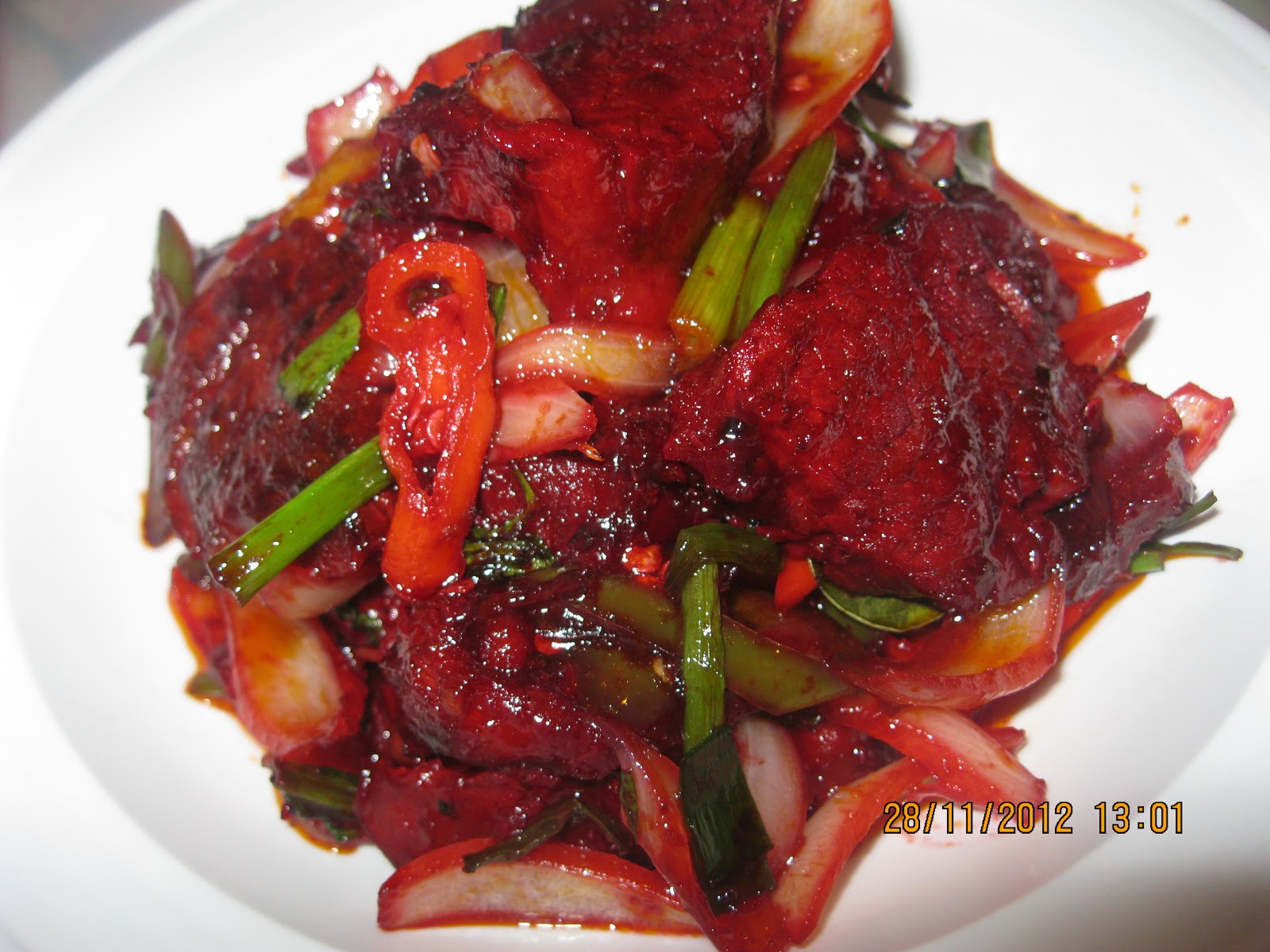 RESEPI CIKGU ANI: DAGING MERAH