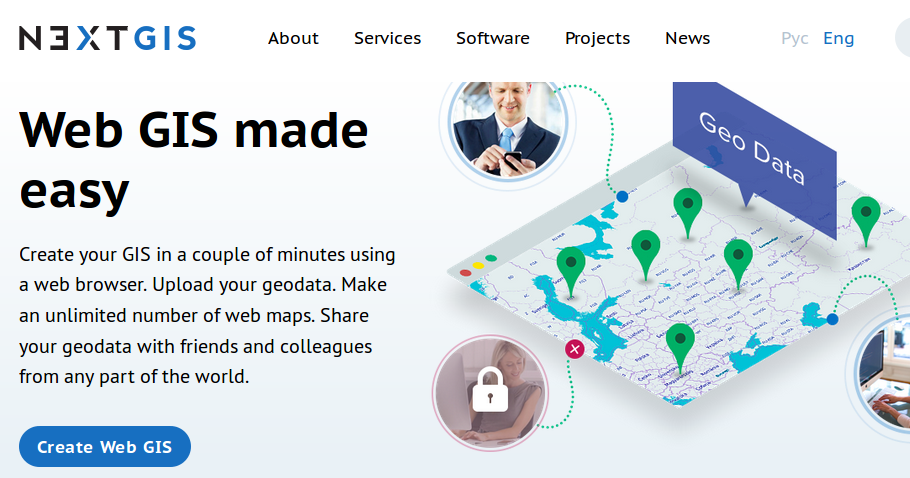 ГИС-натуралист: Поверхностный осмотр новой облачной ГИС от NextGIS