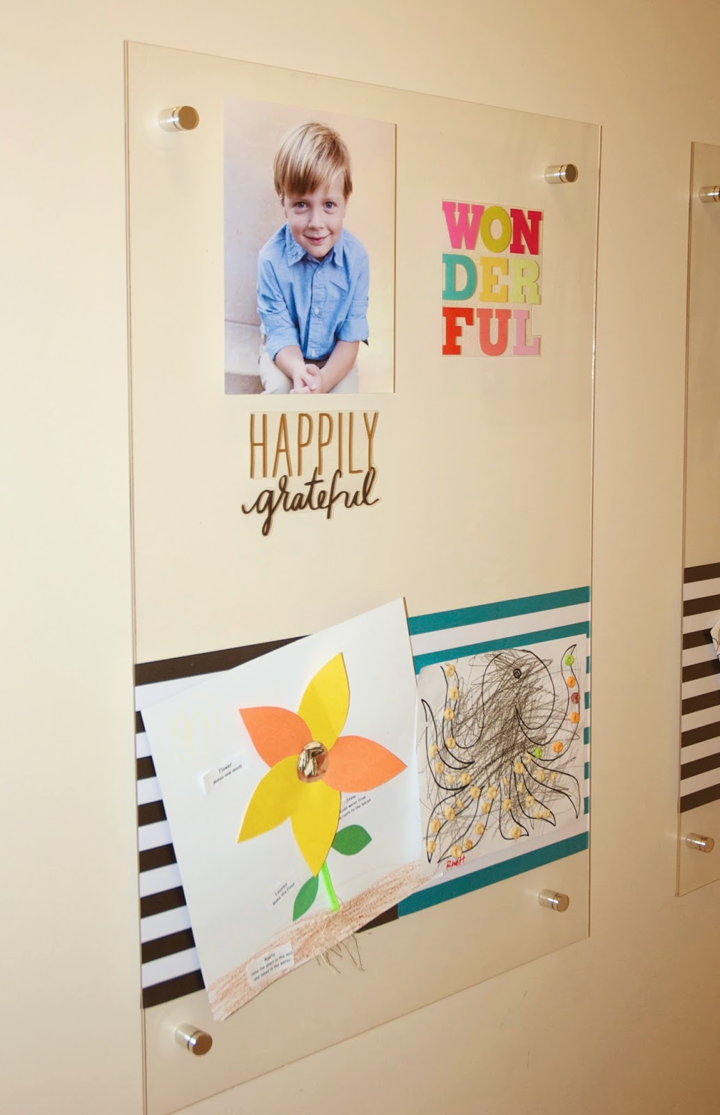restlessrisa: Acrylic School Work Display DIY