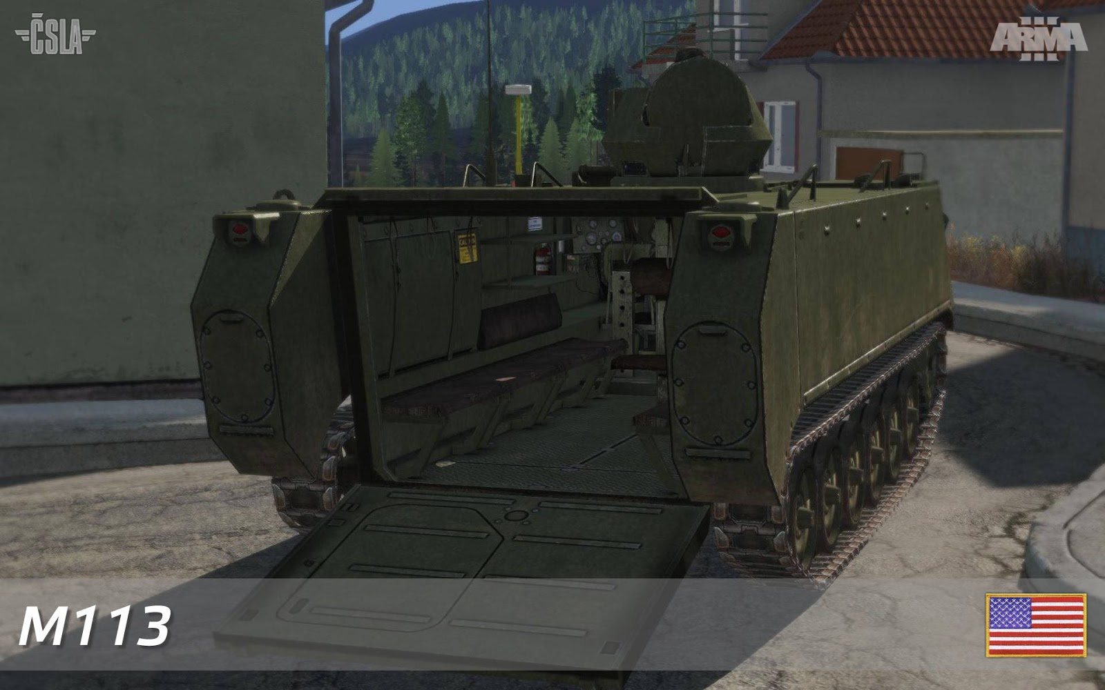 Arma 3 用チェコスロバキア軍 MOD の M113 で後部ランプを開くように | 弱者の日記^^ - Arma 3 MODとアドオン紹介