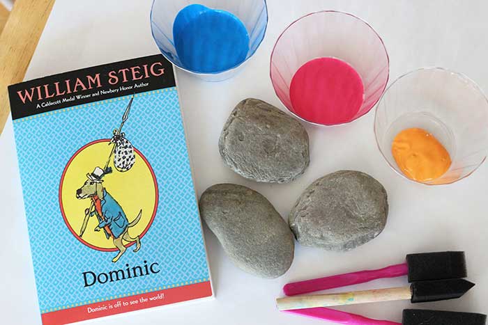 Paw Print Rock Craft for Kids: Family Dinner Book Club | Sunny Day Family