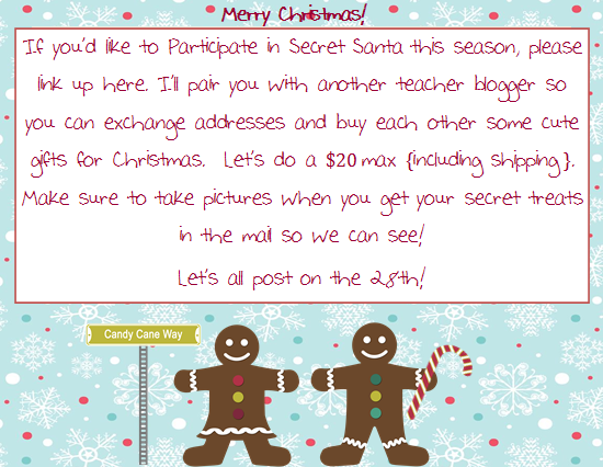 A Teaspoon of Teaching: Secret Santa