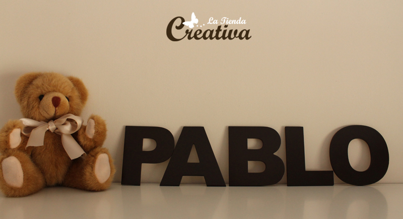 La Tienda Creativa - Letras para decorar y mucho más: Nombre para ...