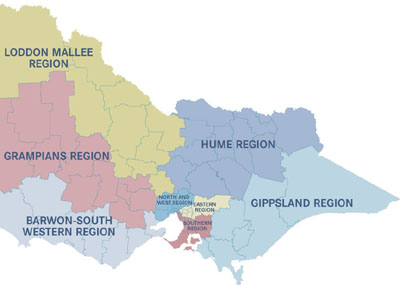 Victoria Map Pictures | Map of Australia Region Political