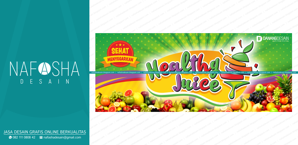 Contoh Desain Spanduk Banner Jus Buah - Desain Grafis Online
