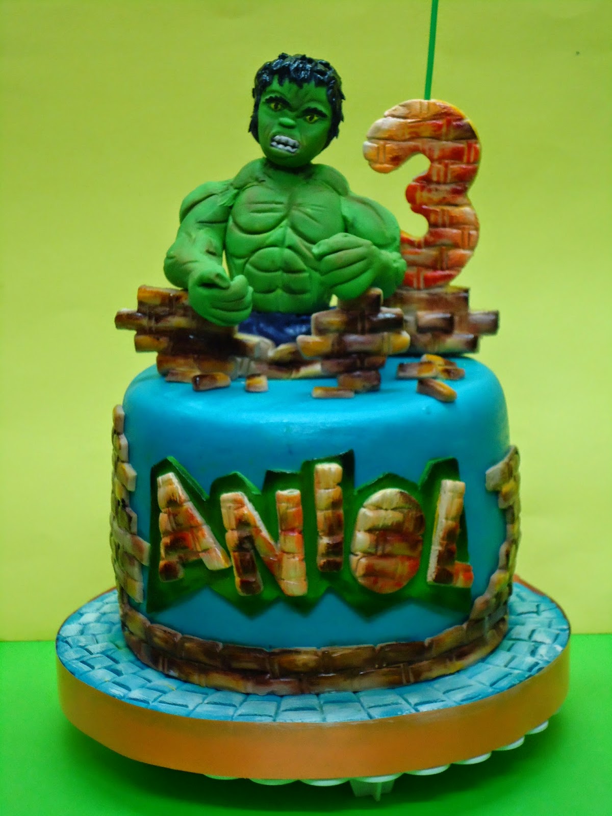 Pasteles Isabella: TARTA HULK
