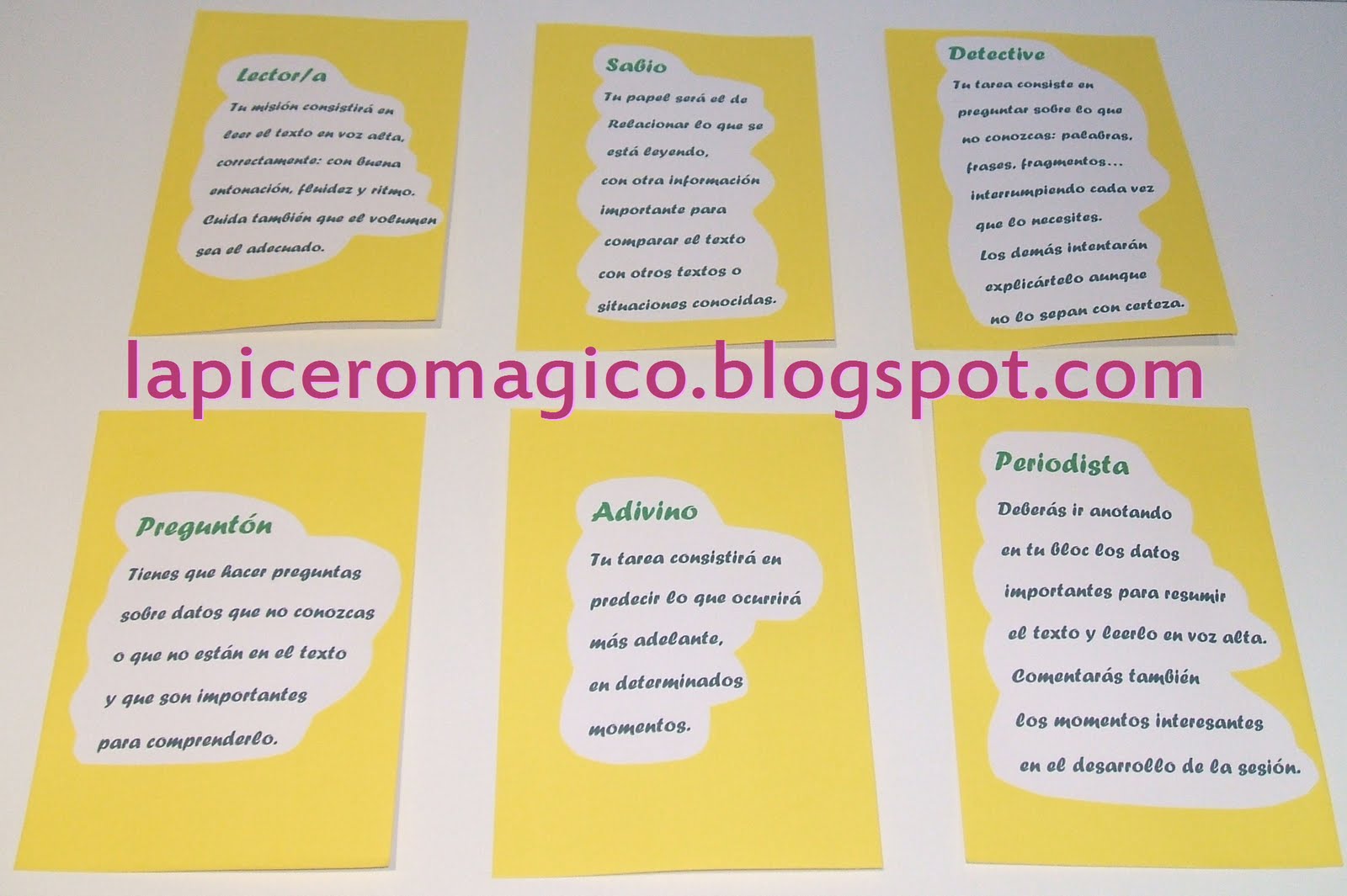 LAPICERO MÁGICO: Juego cooperativo de Comprensión Lectora