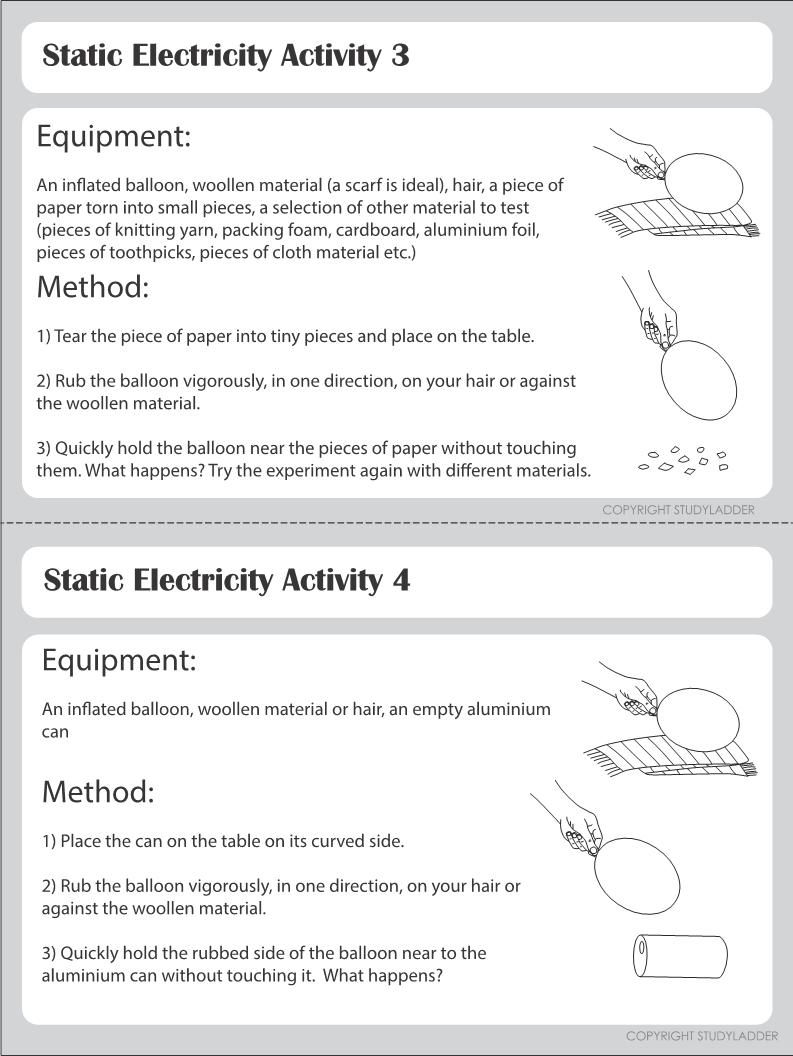 EL BLOG DE SCIENCE: EXPERIMENTS WITH STATIC ELECTRICITY