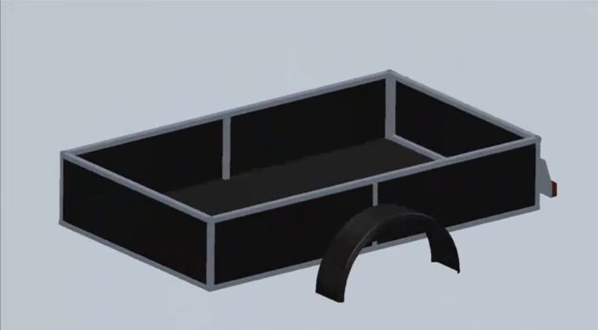 SolidWorks 2011 : Create 3D Model trailer 1 Axle Assembly Animation and ...